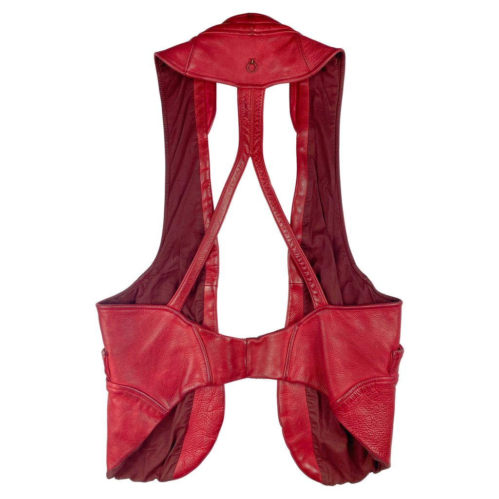 SS13 Red Leather Holster Vest – faust